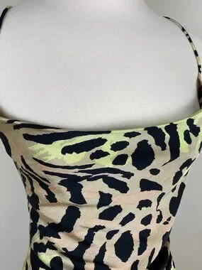 By Together | Dresses | Leopard Print Cowl Neck Slip Dress Satin Midi ...